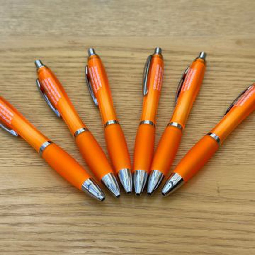 Burning Nights CRPS Support - CRPS awareness pen in bright orange