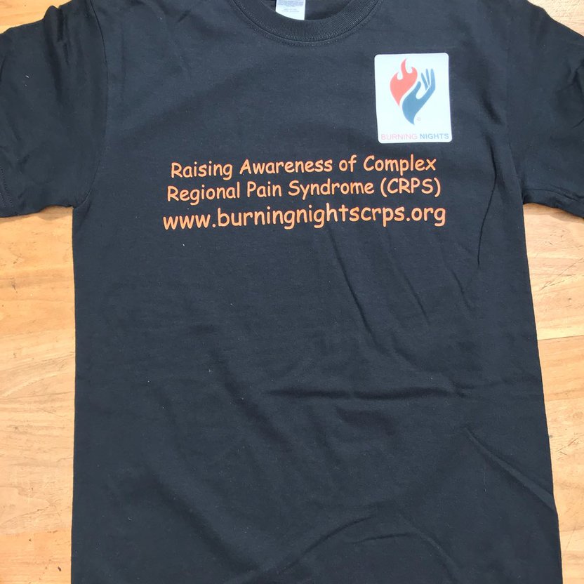 Burning Nights CRPS Support T-Shirt | Shop CRPS Awareness Products ...