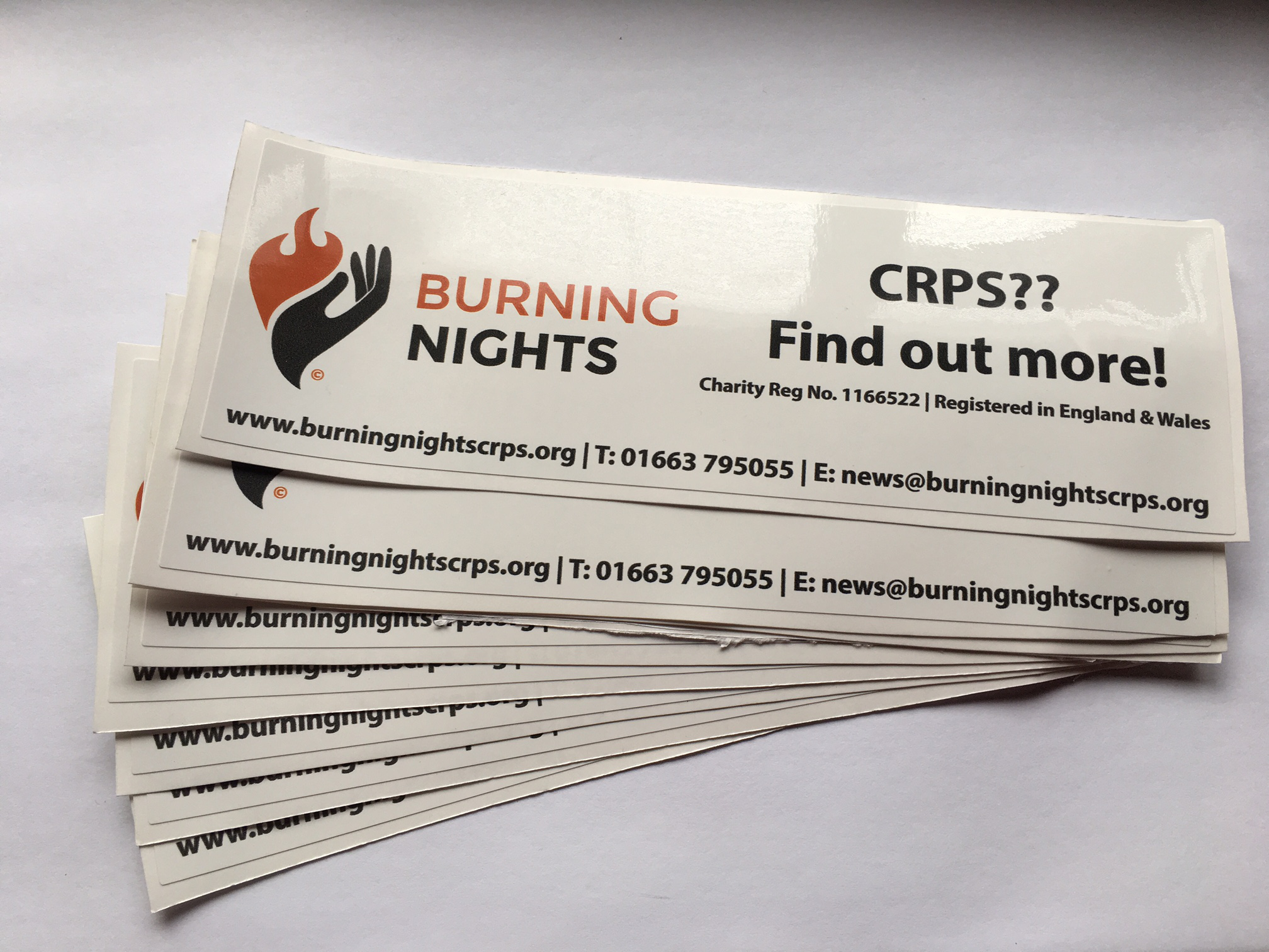 Bumper Sticker | Shop CRPS Awareness Products | Burning Nights CRPS Support