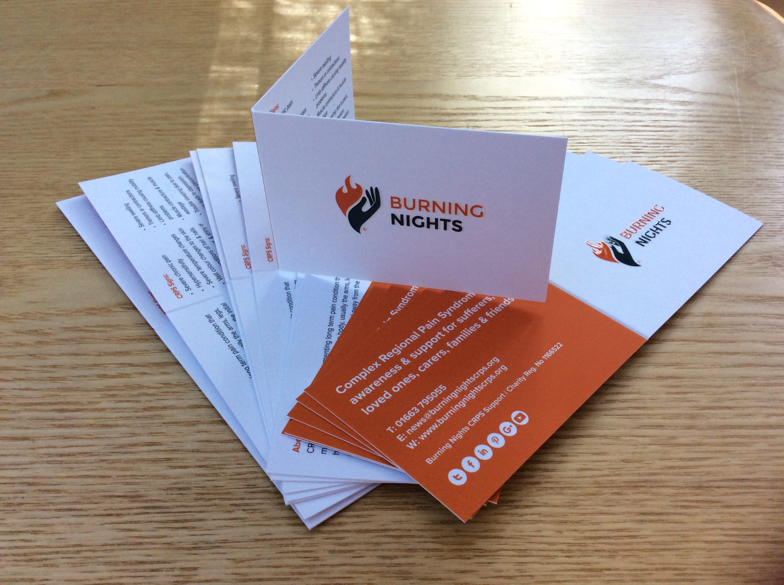 Folded Cards | Shop CRPS Awareness Products | Burning Nights CRPS Support