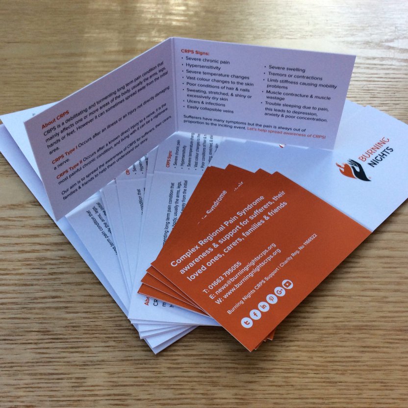 Folded Cards | Shop CRPS Awareness Products | Burning Nights CRPS Support