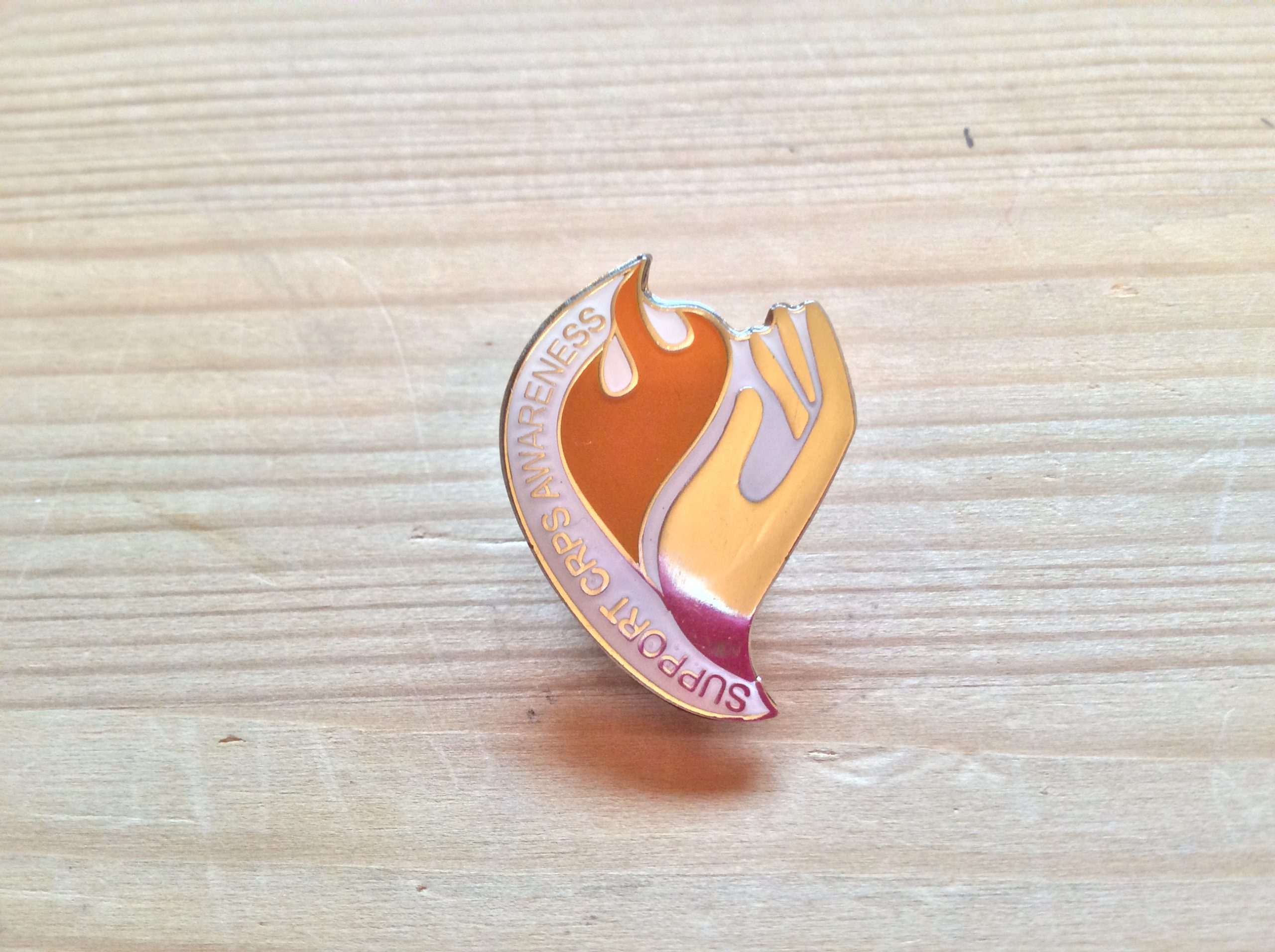 Enamel Badge | Shop CRPS Awareness Products | Burning Nights CRPS Support