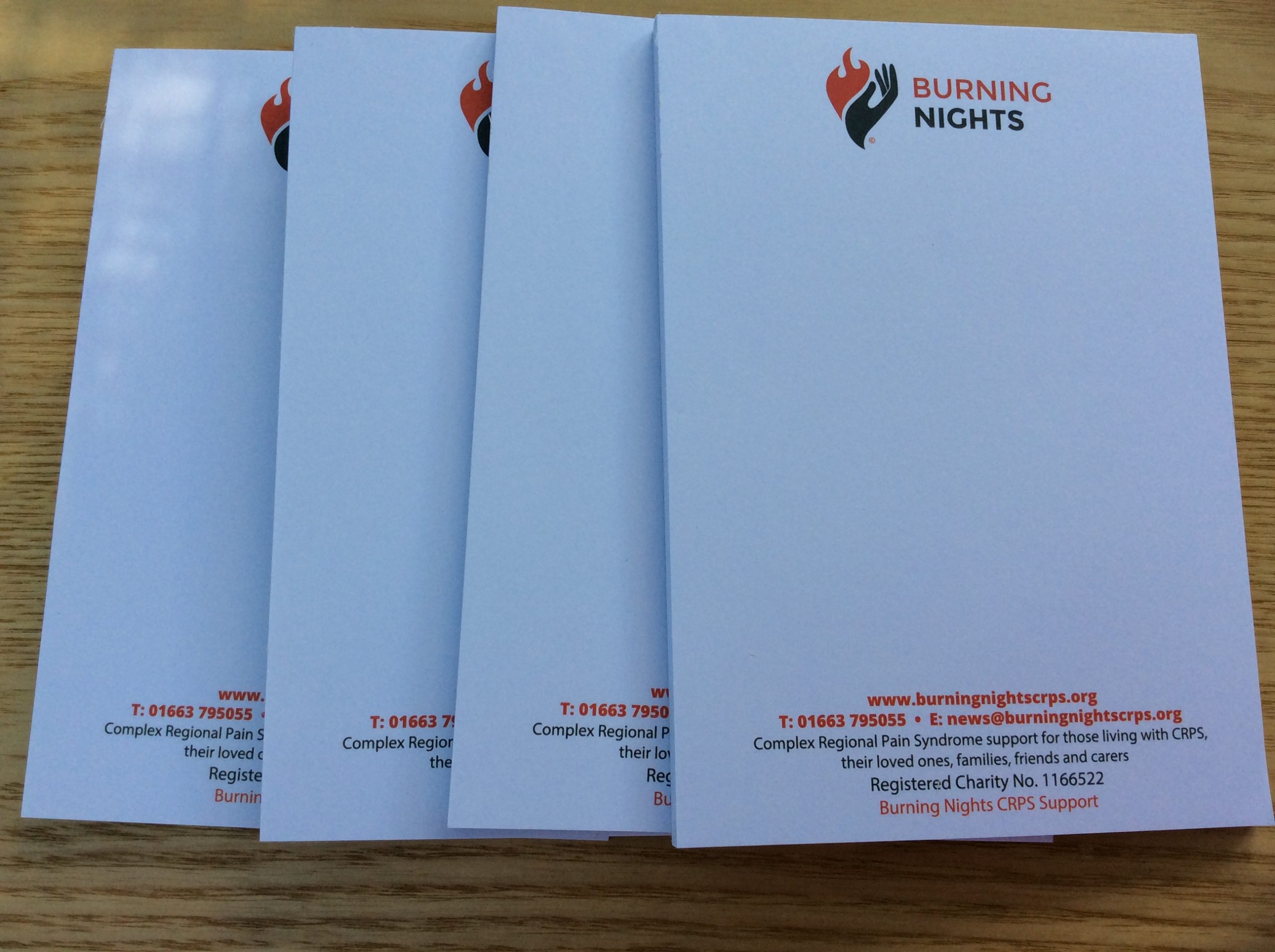 Notepad | Shop CRPS Awareness Products | Burning Nights CRPS Support